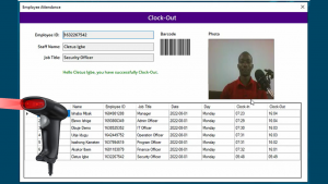 Barcode Employee Attendance System in C# and SQL Server